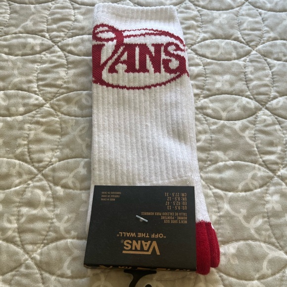 Vans | Underwear & Socks | Vans Classic Red And White Socks | Poshmark